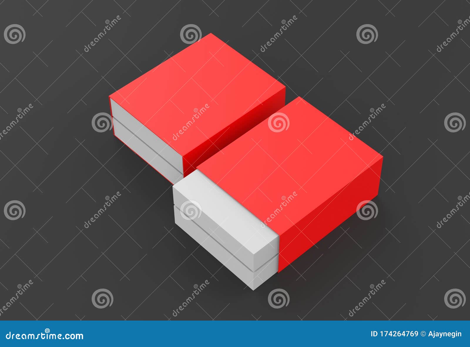Two blank packages stock illustration. Illustration of pack - 174264769