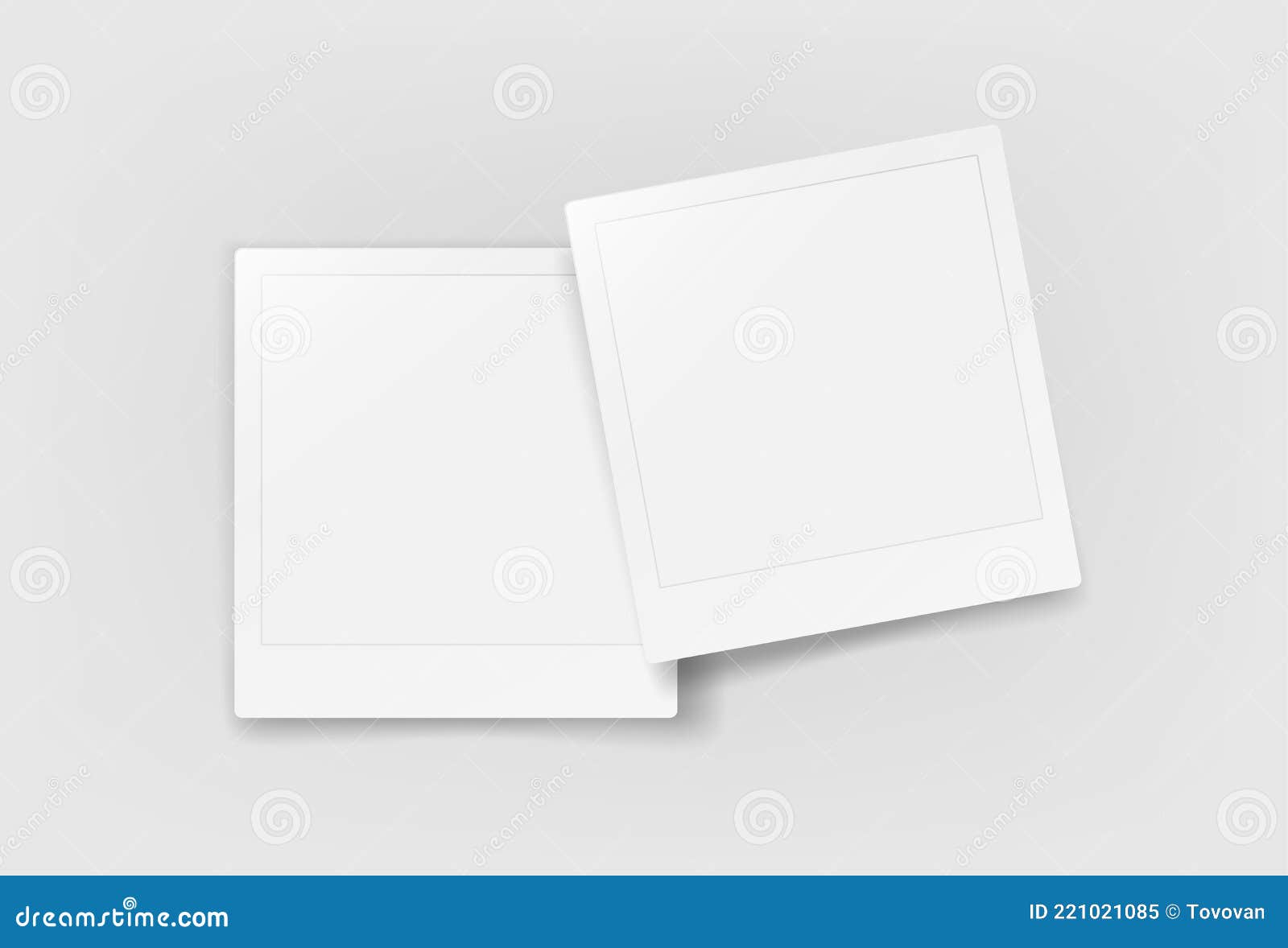 Two blank paper frames stock vector. Illustration of realistic - 221021085