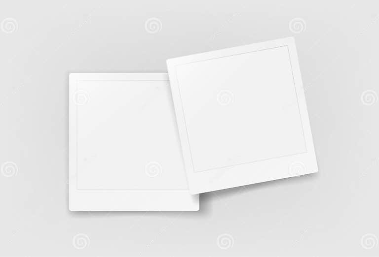 Two blank paper frames stock vector. Illustration of realistic - 221021085