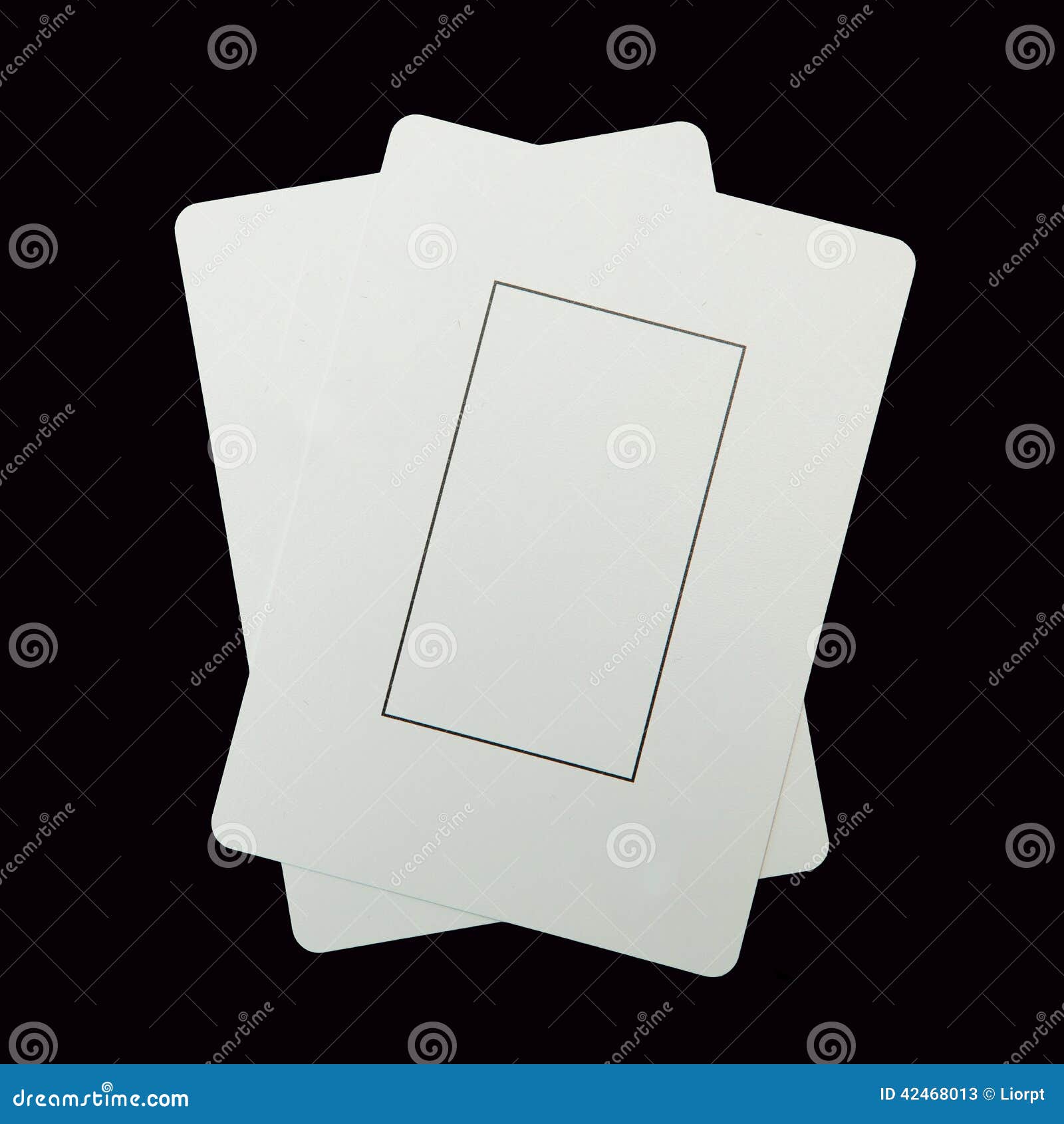 Two blank play cards stock image. Image of blank, leisure - 42468013