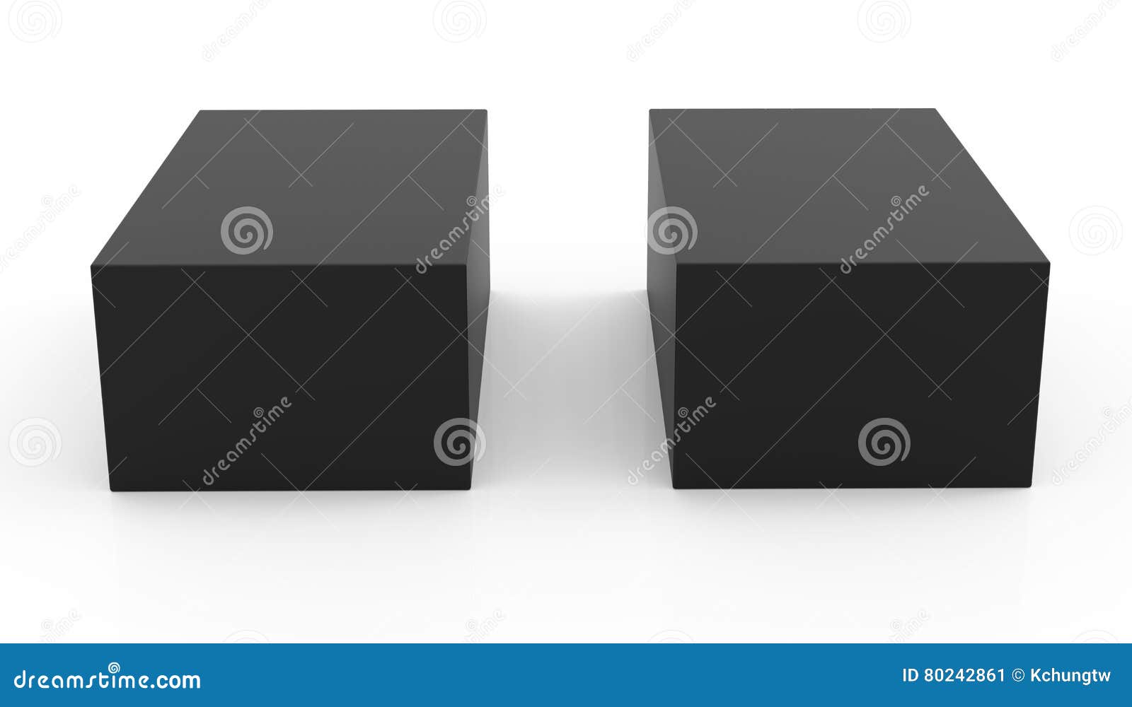 Two blank template boxes stock image. Image of render - 80242861