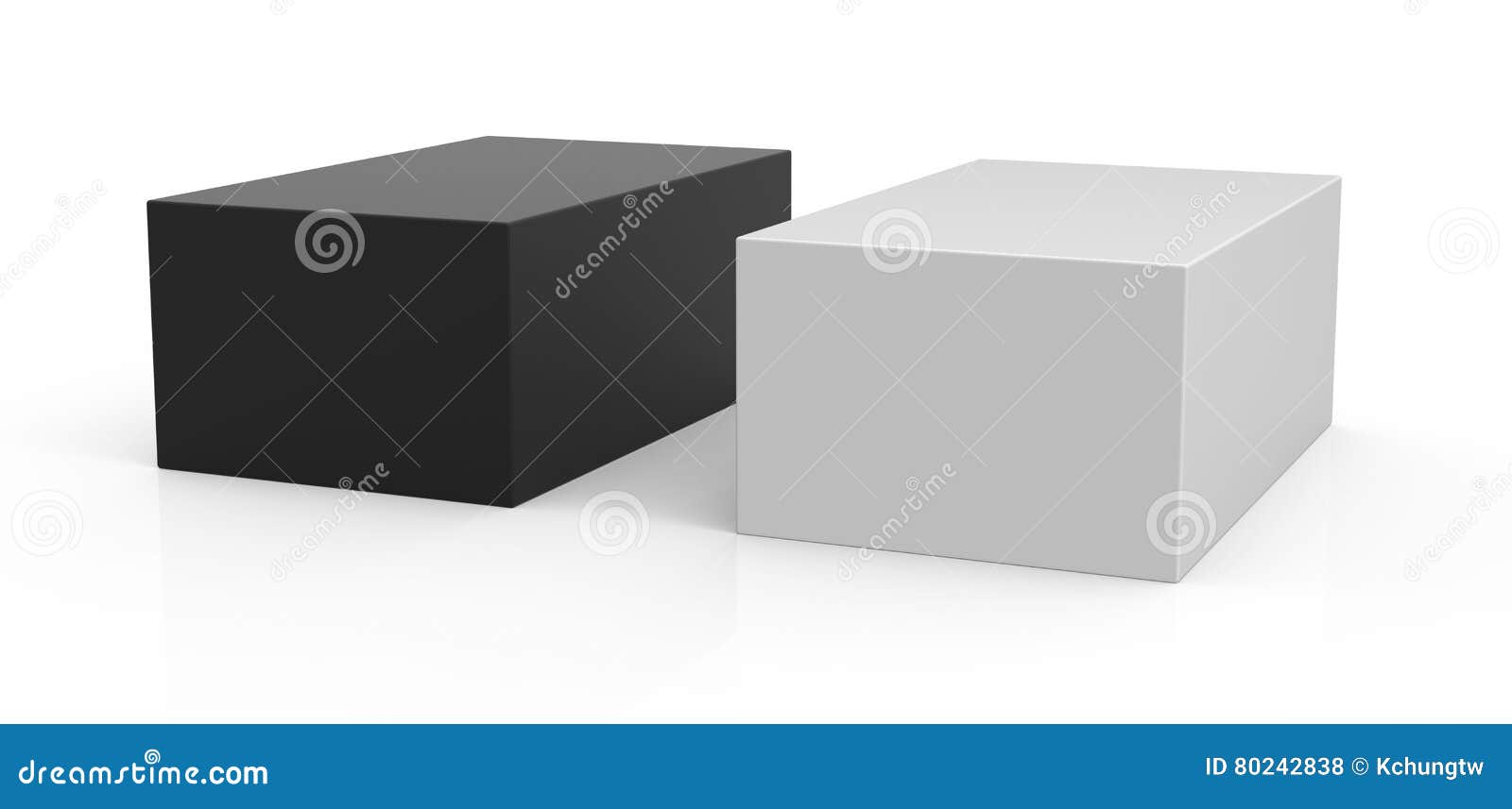 Two blank template boxes stock illustration. Illustration of container ...