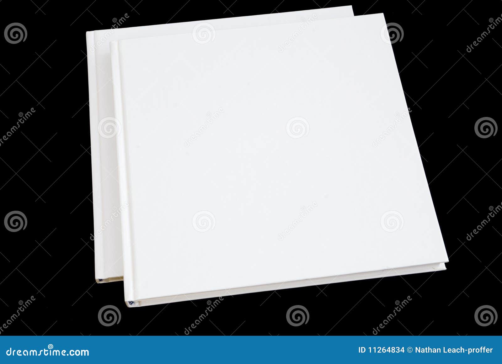 Two Blank White Books Isolated Stock Photo - Image of white, book: 11264834