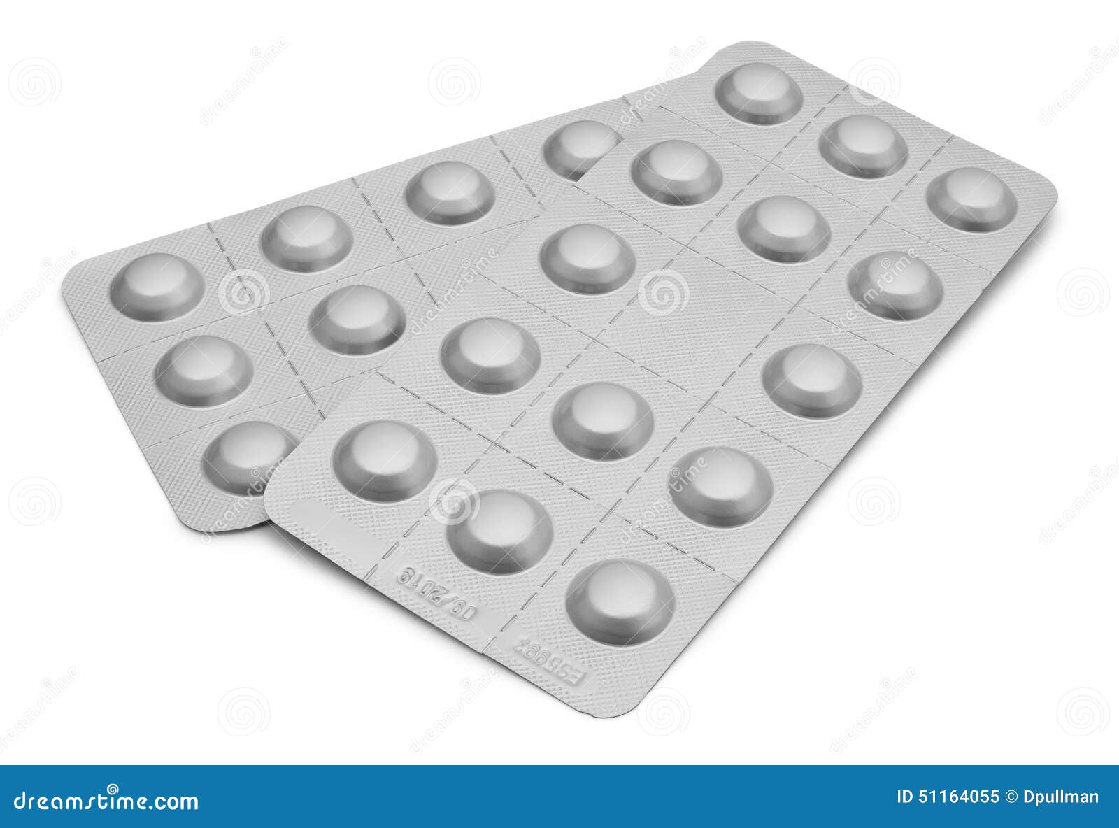 Two Blister Packets of Pills Stock Image - Image of healthy, dose: 51164055