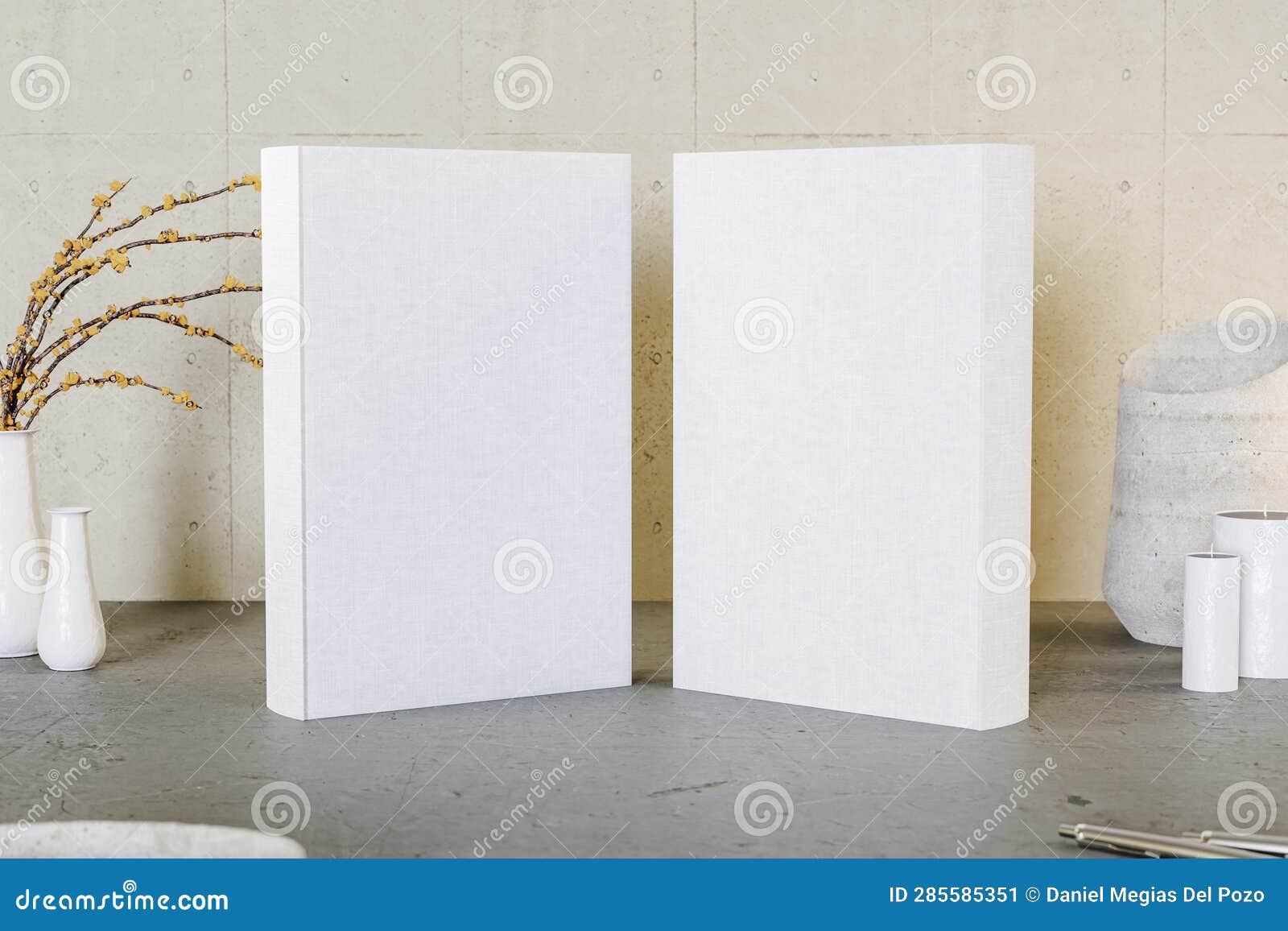 Two Blocks a Dressing Table. 3d Render Stock Illustration ...