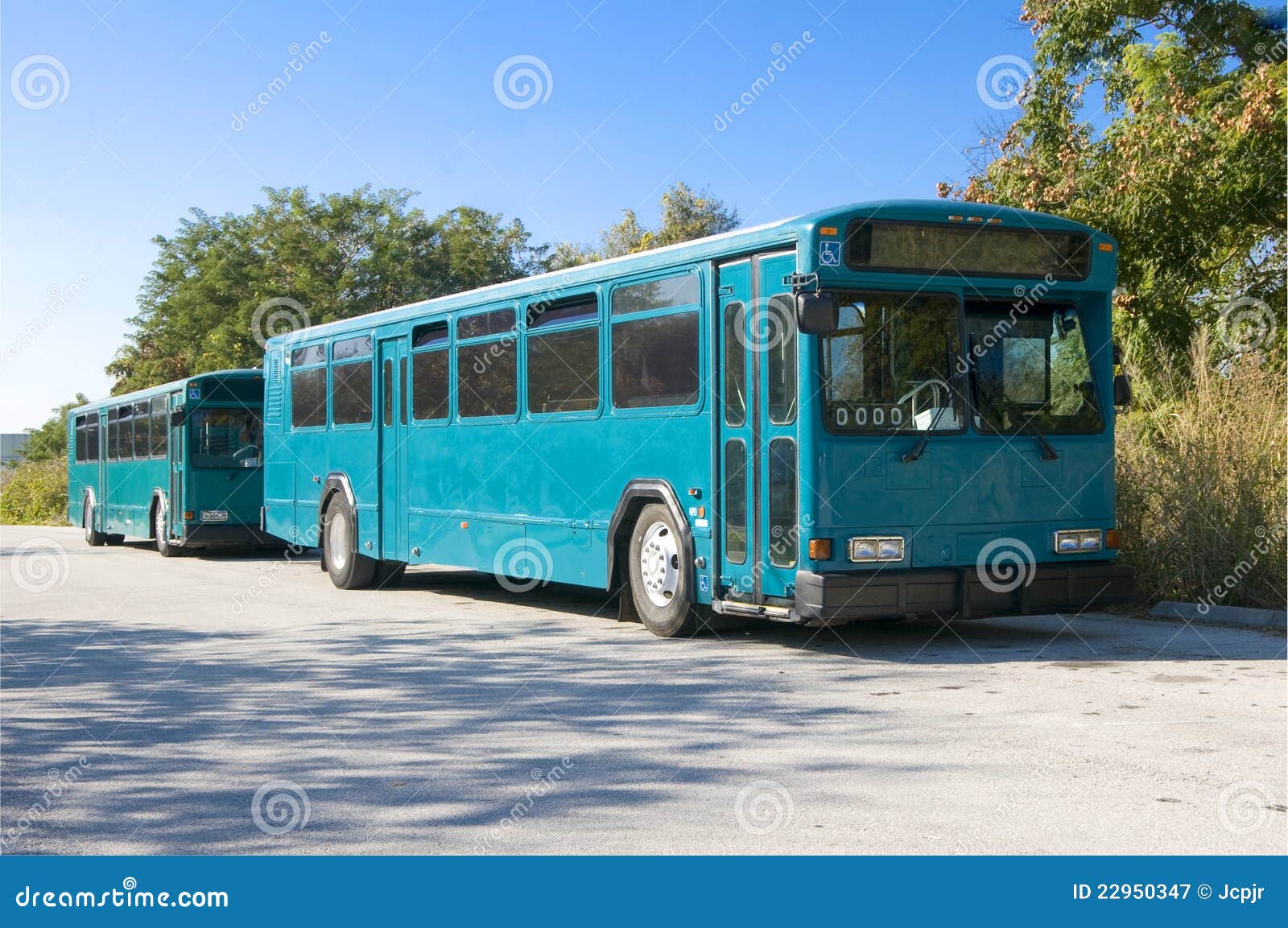 Two Blue Buses stock image. Image of mass, tour, transit - 22950347