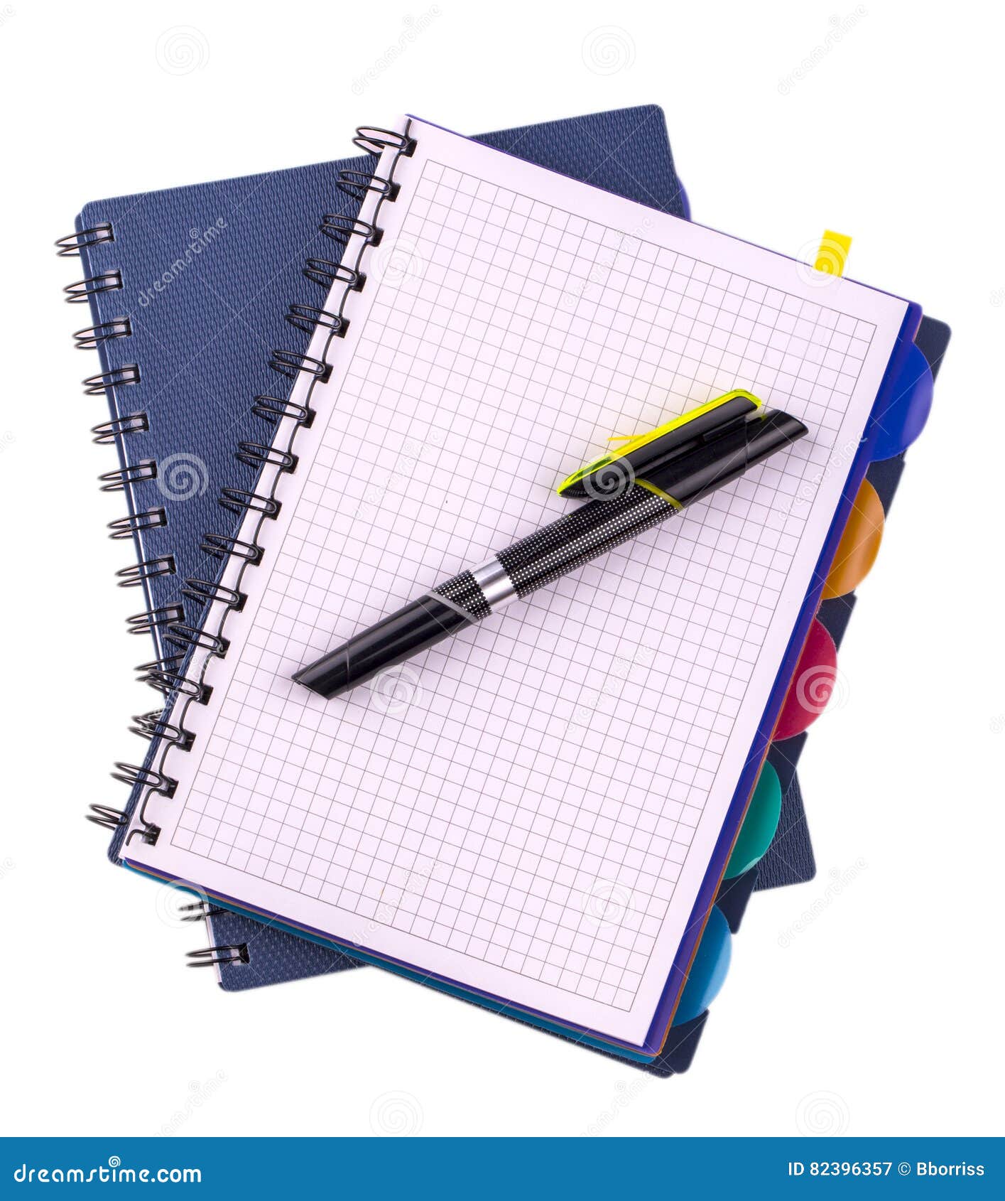 Diary With Spiral On Blue Background Royalty-Free Stock Photography ...