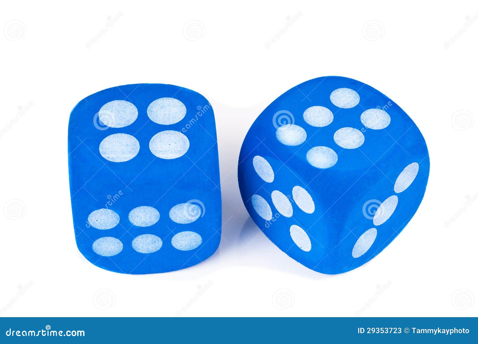 Two Blue Dice on White Background. Stock Image - Image of dollar, roll ...