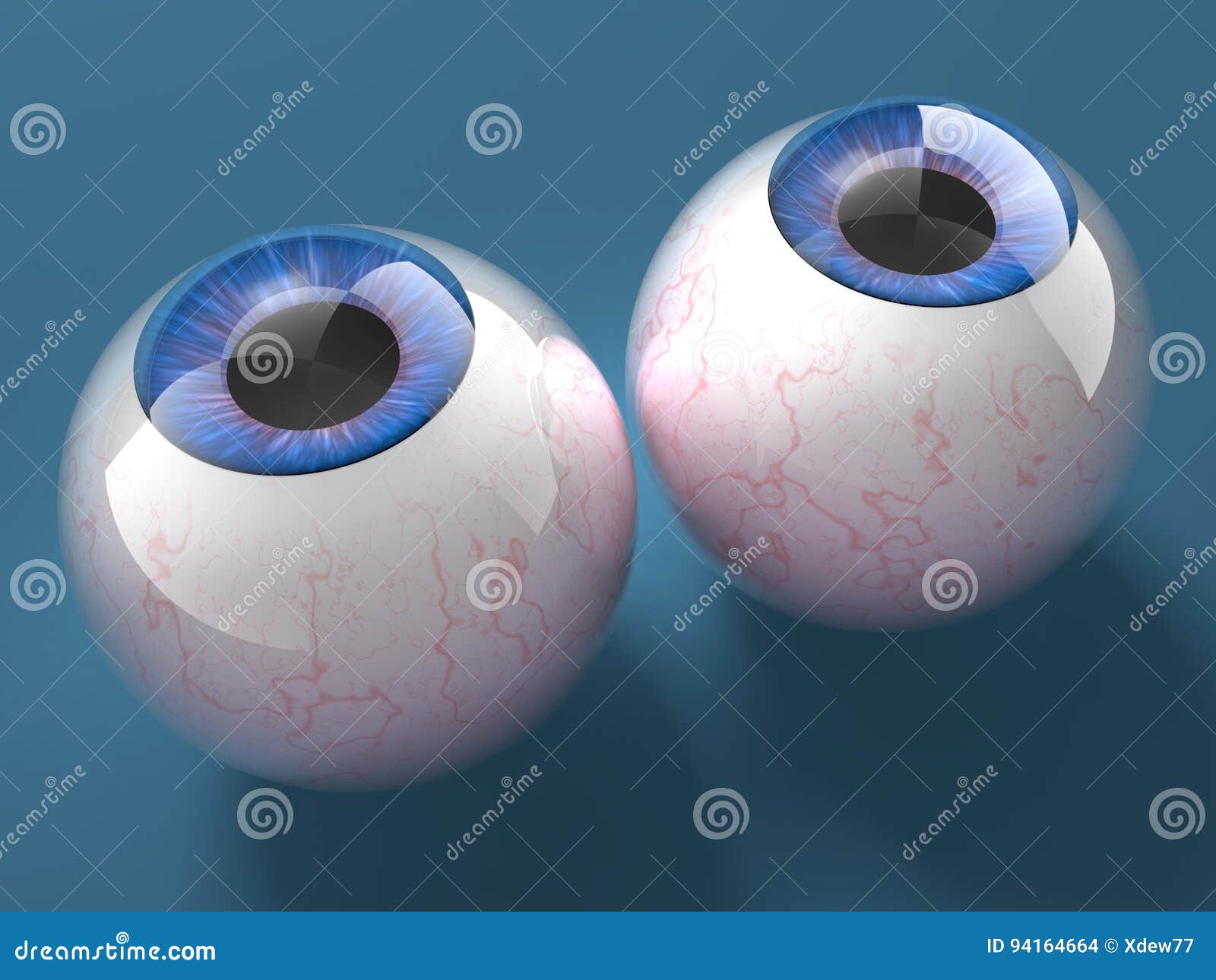 Two blue eyes stock illustration. Illustration of eyes - 94164664