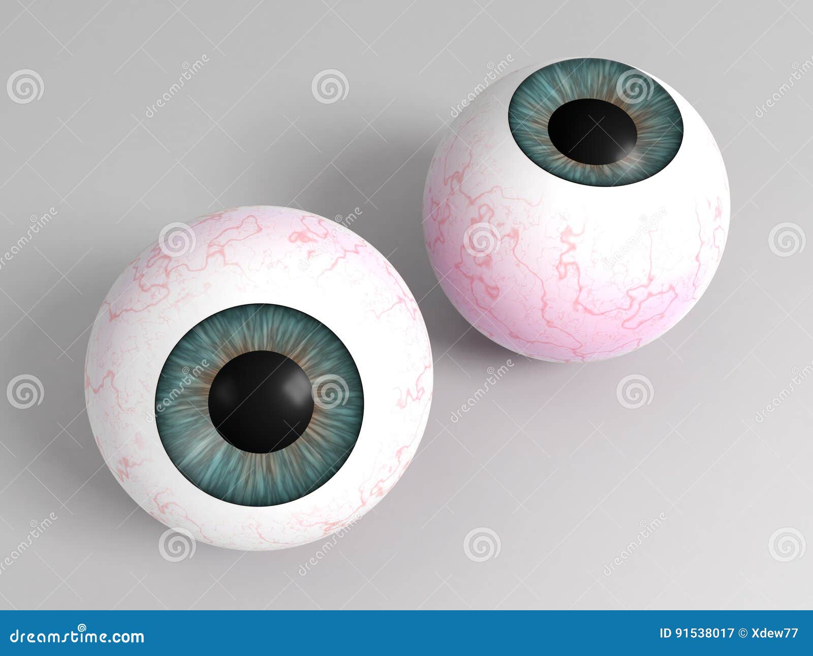 Two Blue Eyes stock illustration. Illustration of eyeball - 91538017