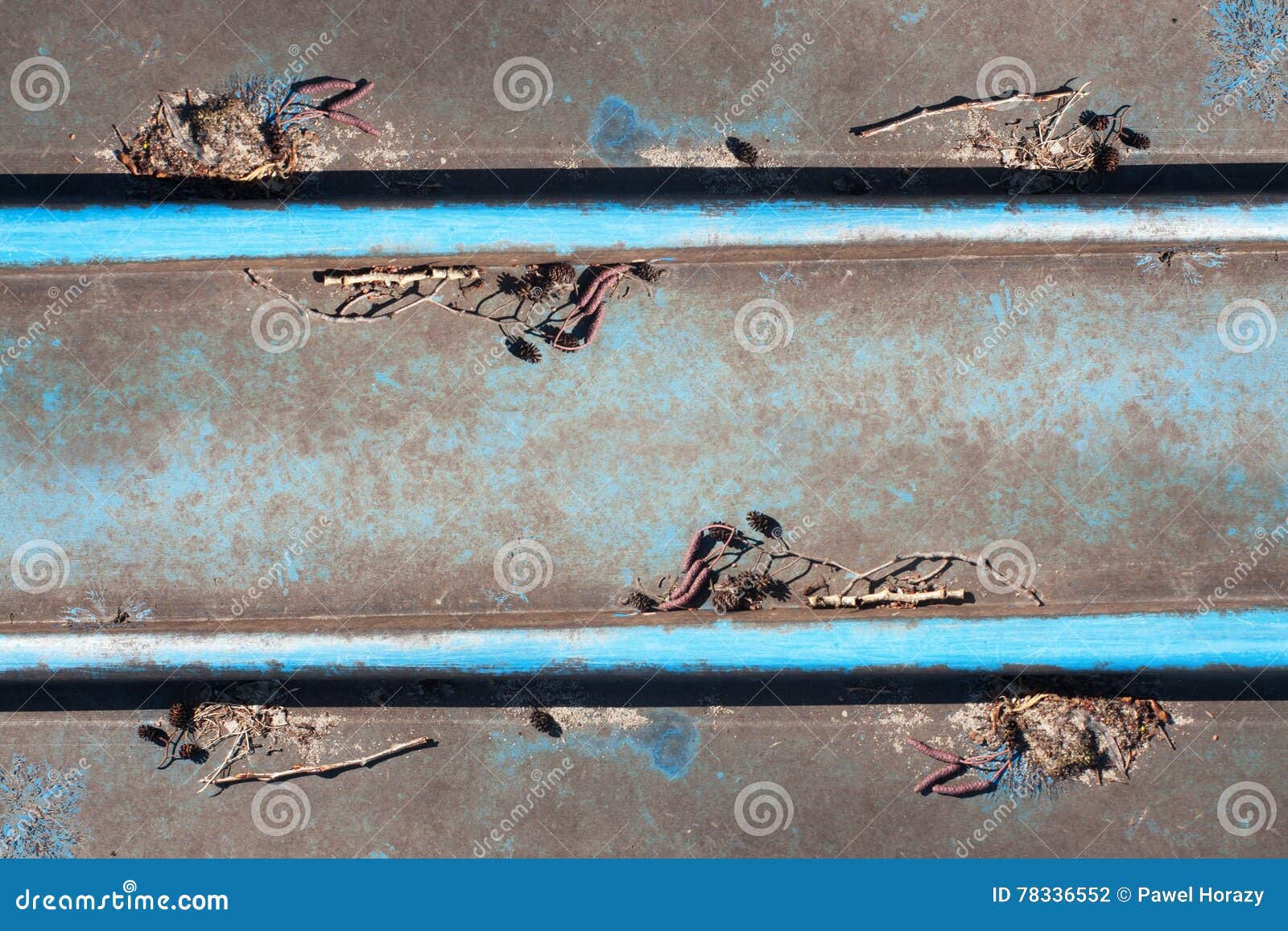 Two Blue Lines on a Brown Background Stock Photo - Image of lake ...