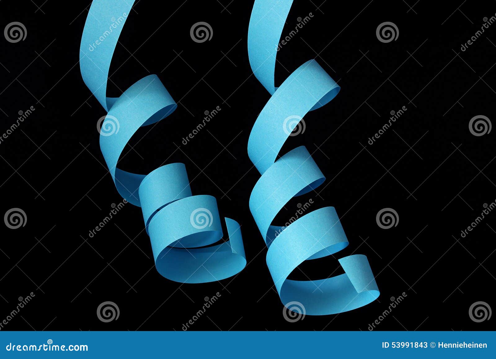 Two blue paper strips stock image. Image of graphic, loop - 53991843