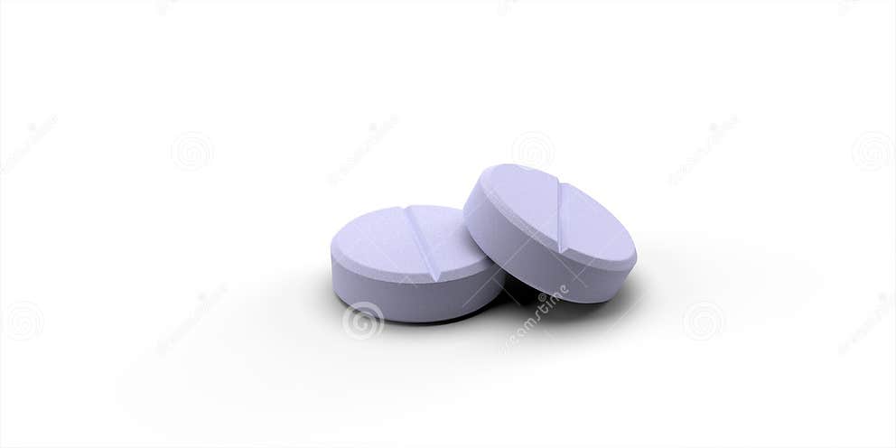 Two Blue Pills on a White Background. Background of Medicines Stock ...
