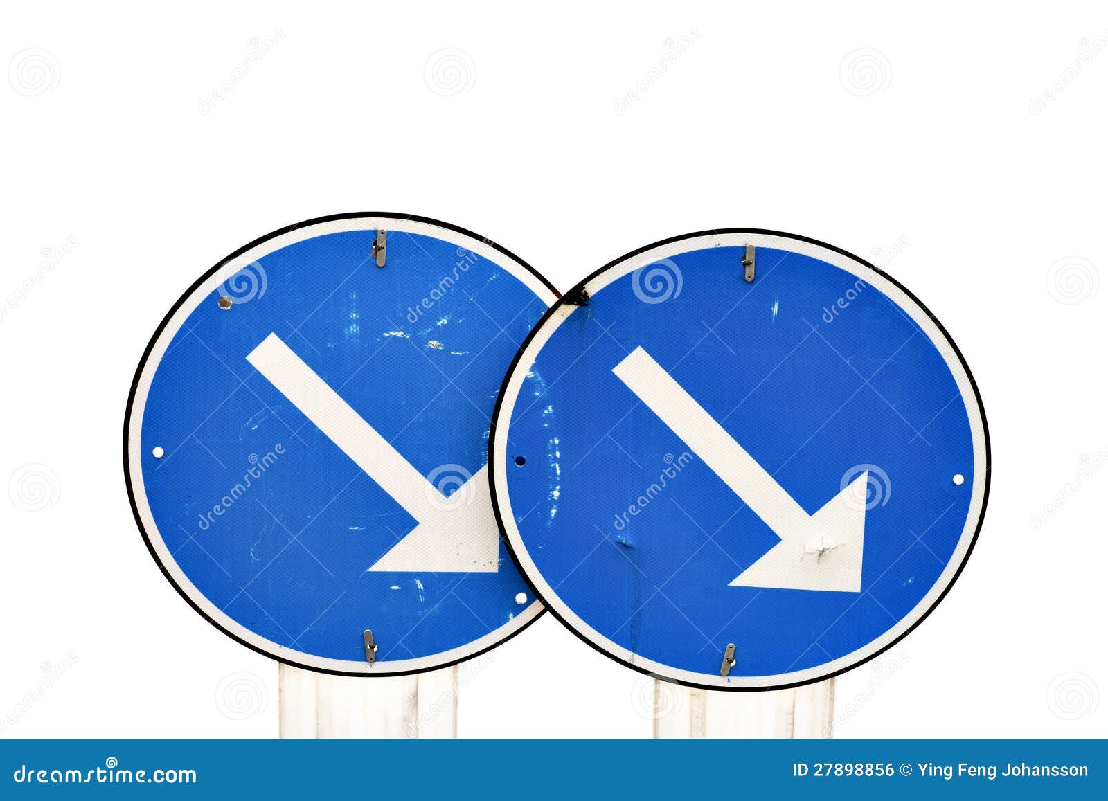 Two blue road signs stock photo. Image of signs, traffic - 27898856