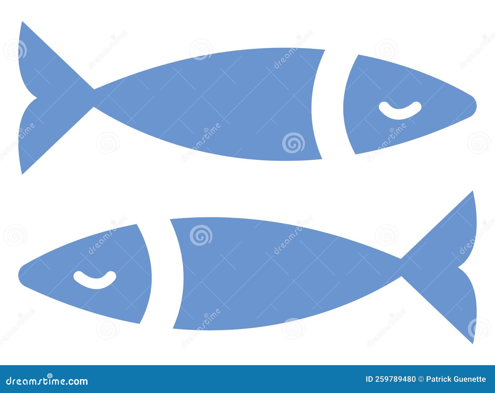 Two Blue Sea Fish, Icon Icon Stock Vector - Illustration of symbol ...