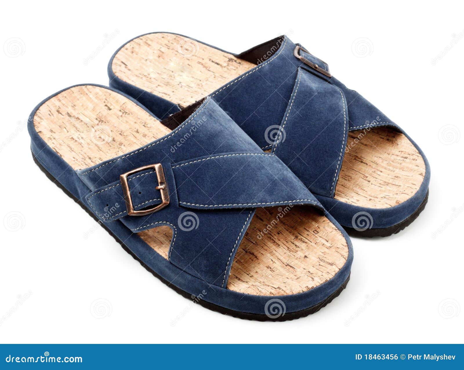 Two Blue Slippers Royalty-Free Stock Image | CartoonDealer.com #18463456