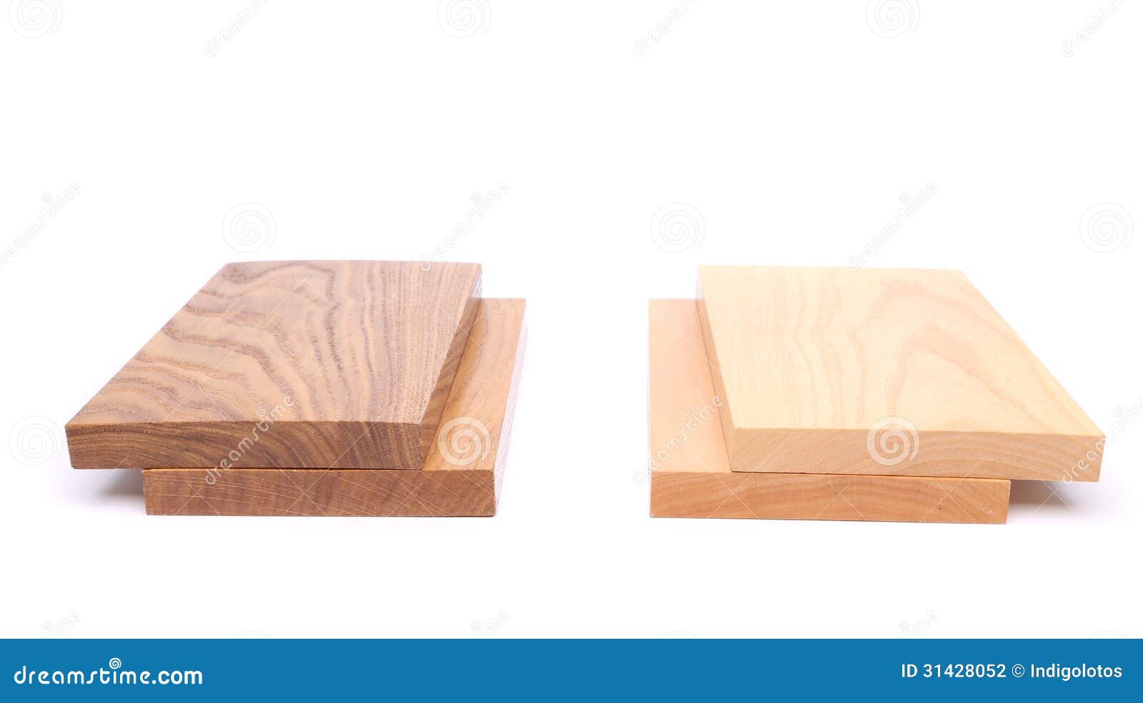 Two Boards (acacia, Oak) and Two Boards Stock Photo - Image of build ...