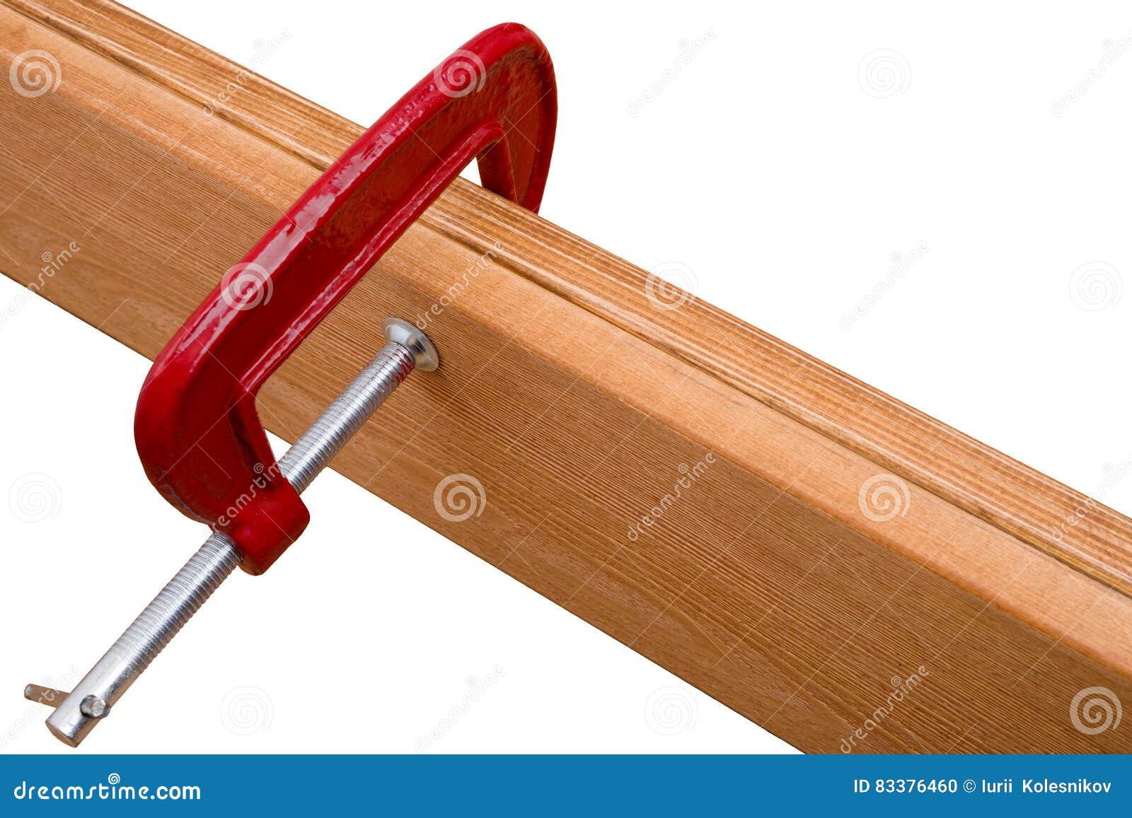 Two Boards and Joiner Clamp Stock Photo - Image of furniture, tool ...