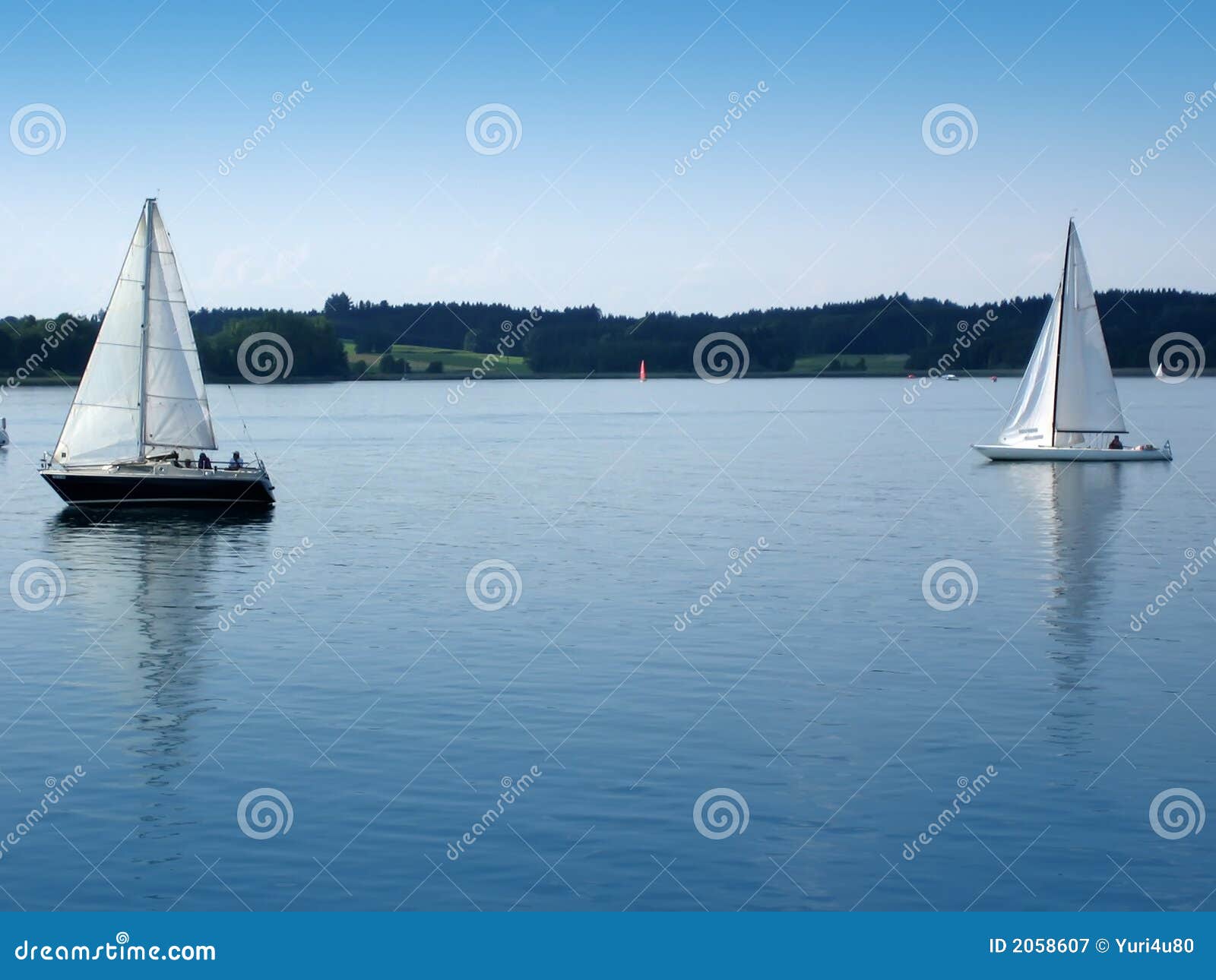 Two boats stock image. Image of calm, port, motorboat - 2058607