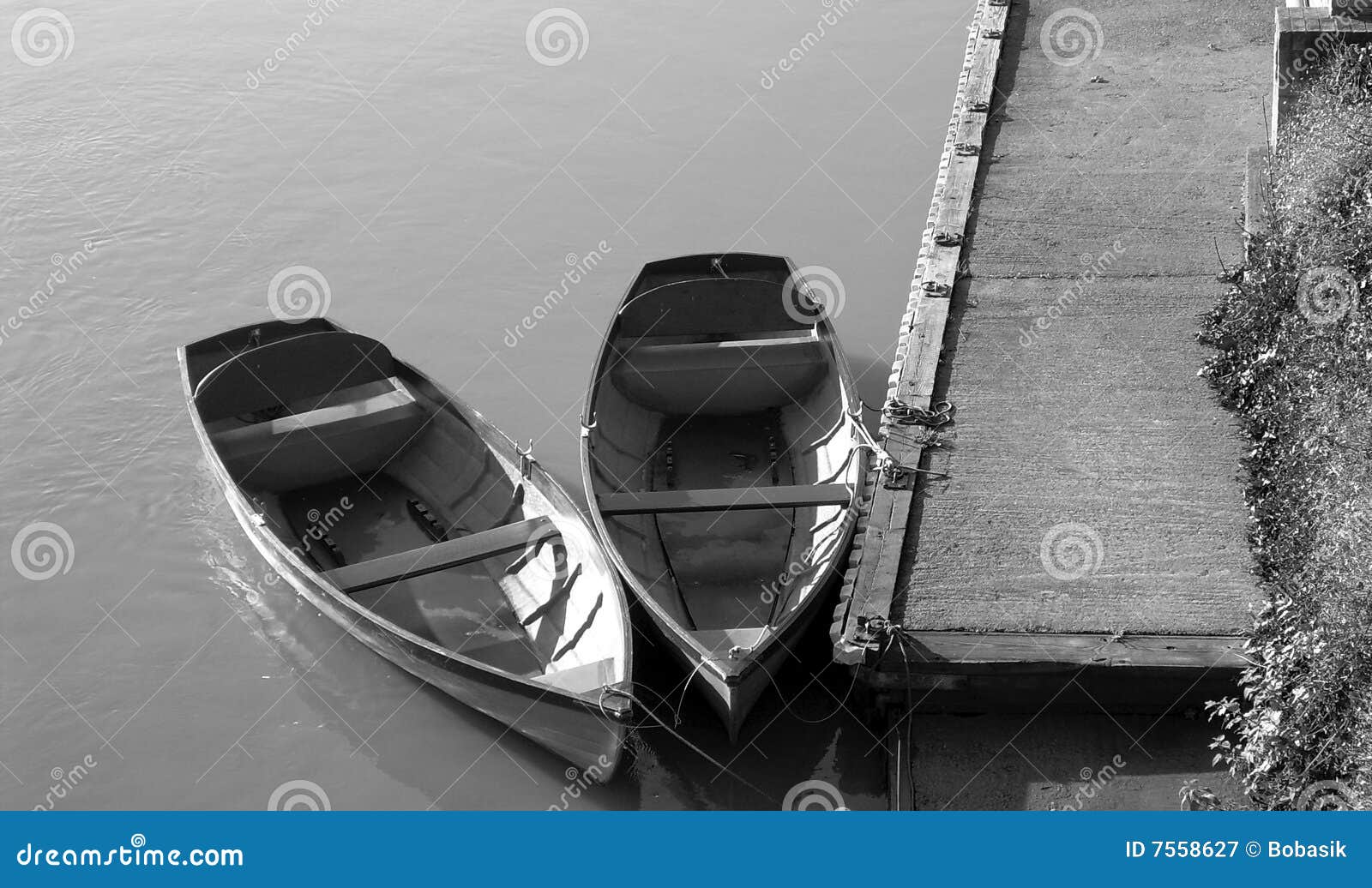 Two Boats stock image. Image of harbor, calm, nature, pair - 7558627
