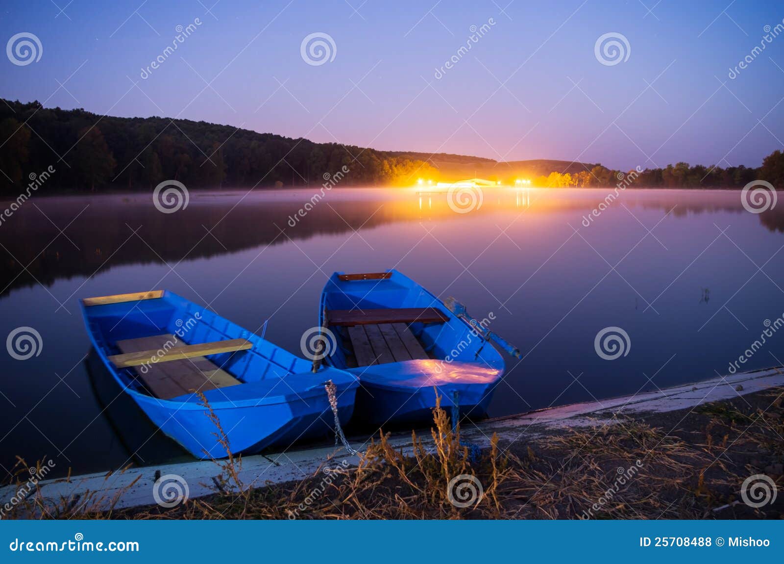 Two boats on lake stock photo. Image of quiet, peaceful - 25708488