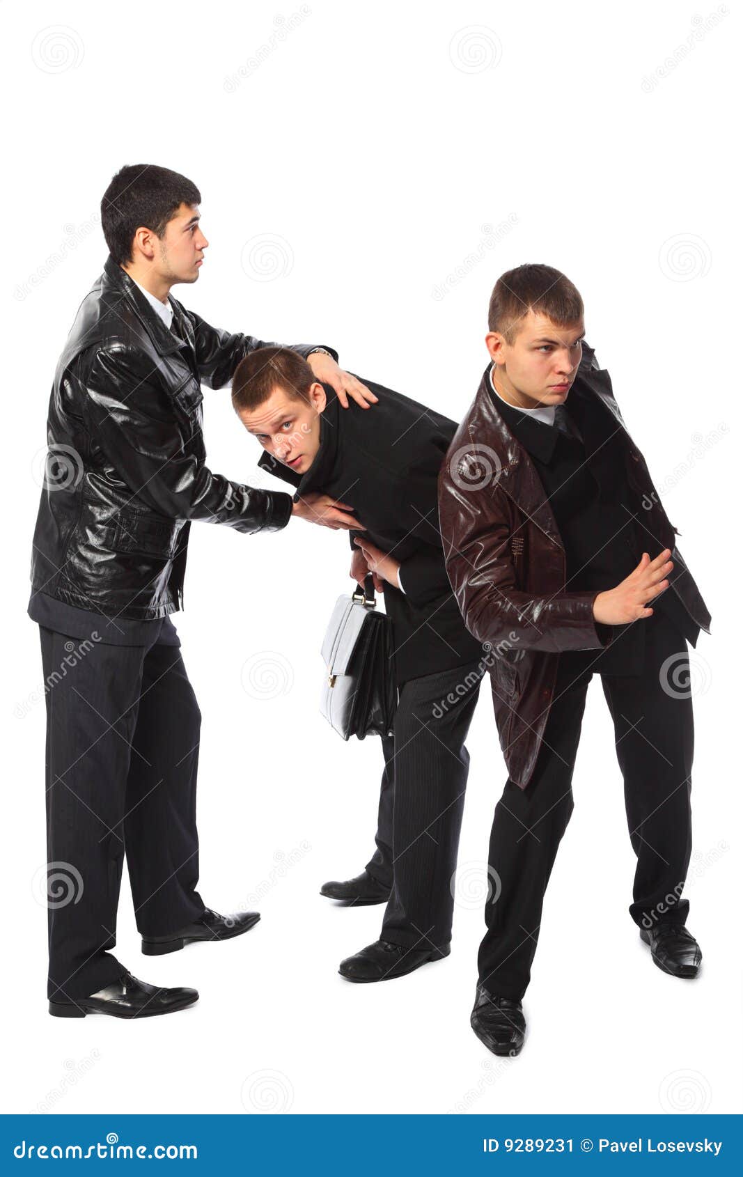 Two Bodyguards Protect Businessman Stock Image - Image of company, hand ...