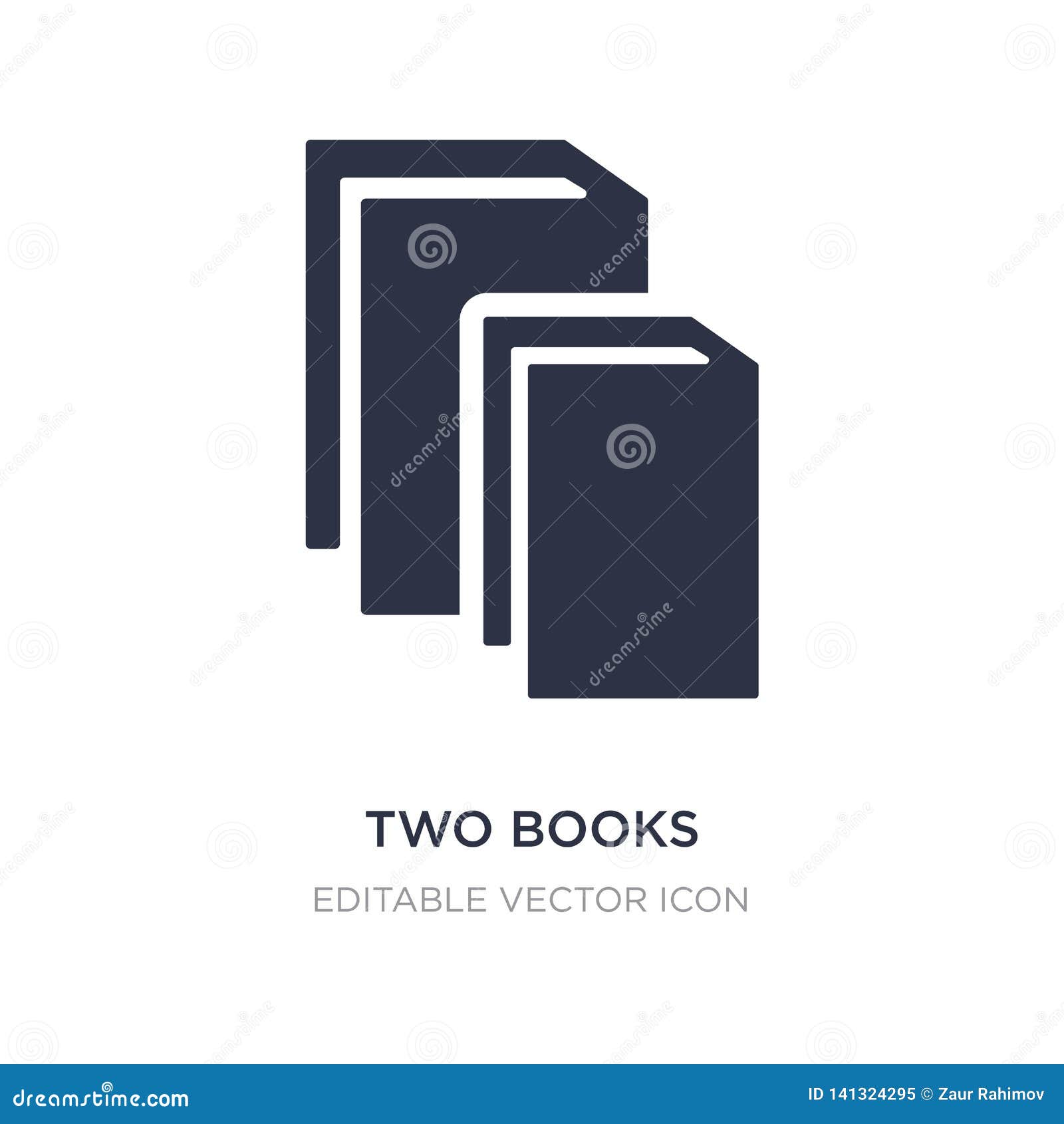 Two Books Icon on White Background. Simple Element Illustration from ...