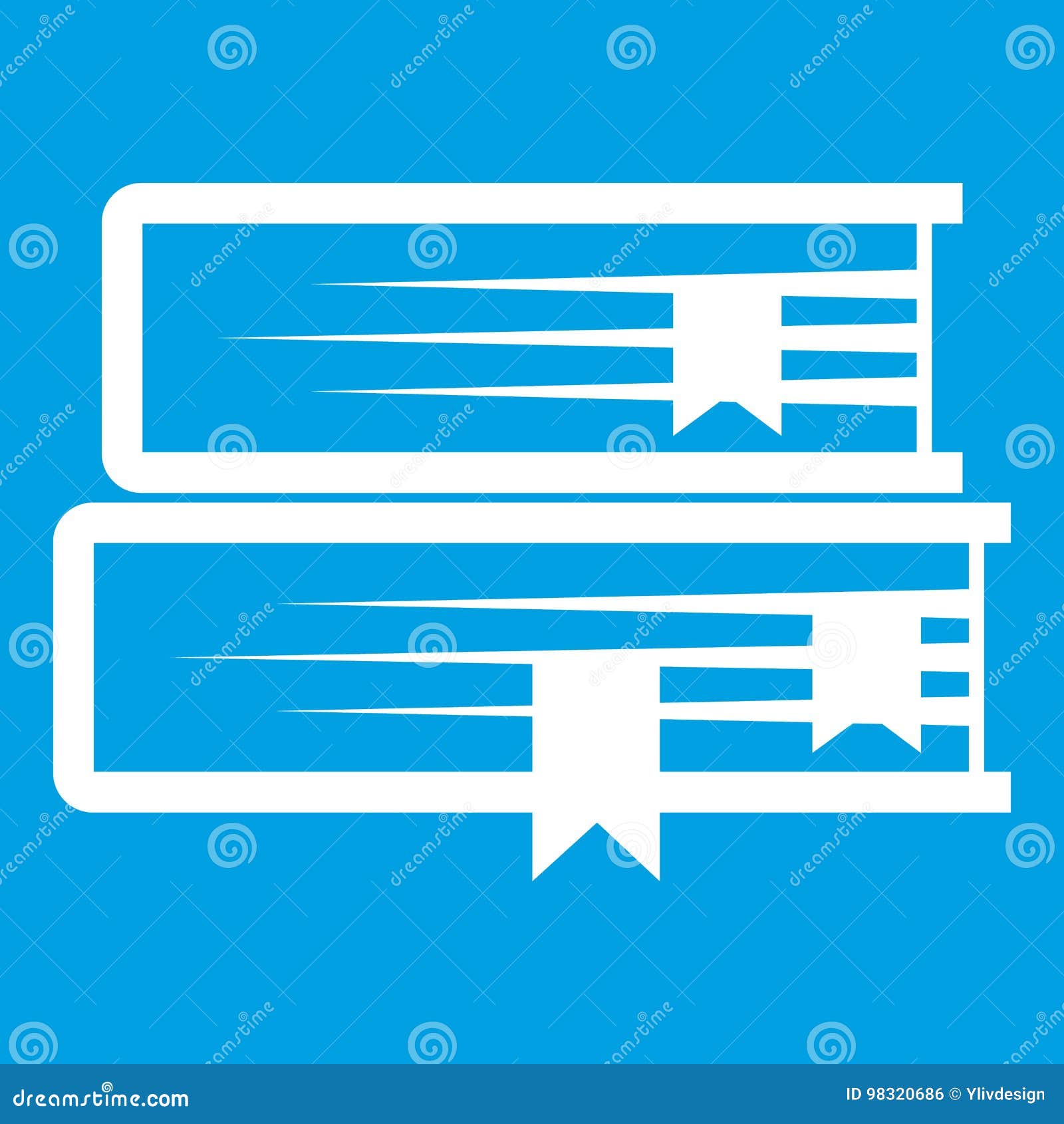 Two books icon white stock vector. Illustration of dictionary - 98320686