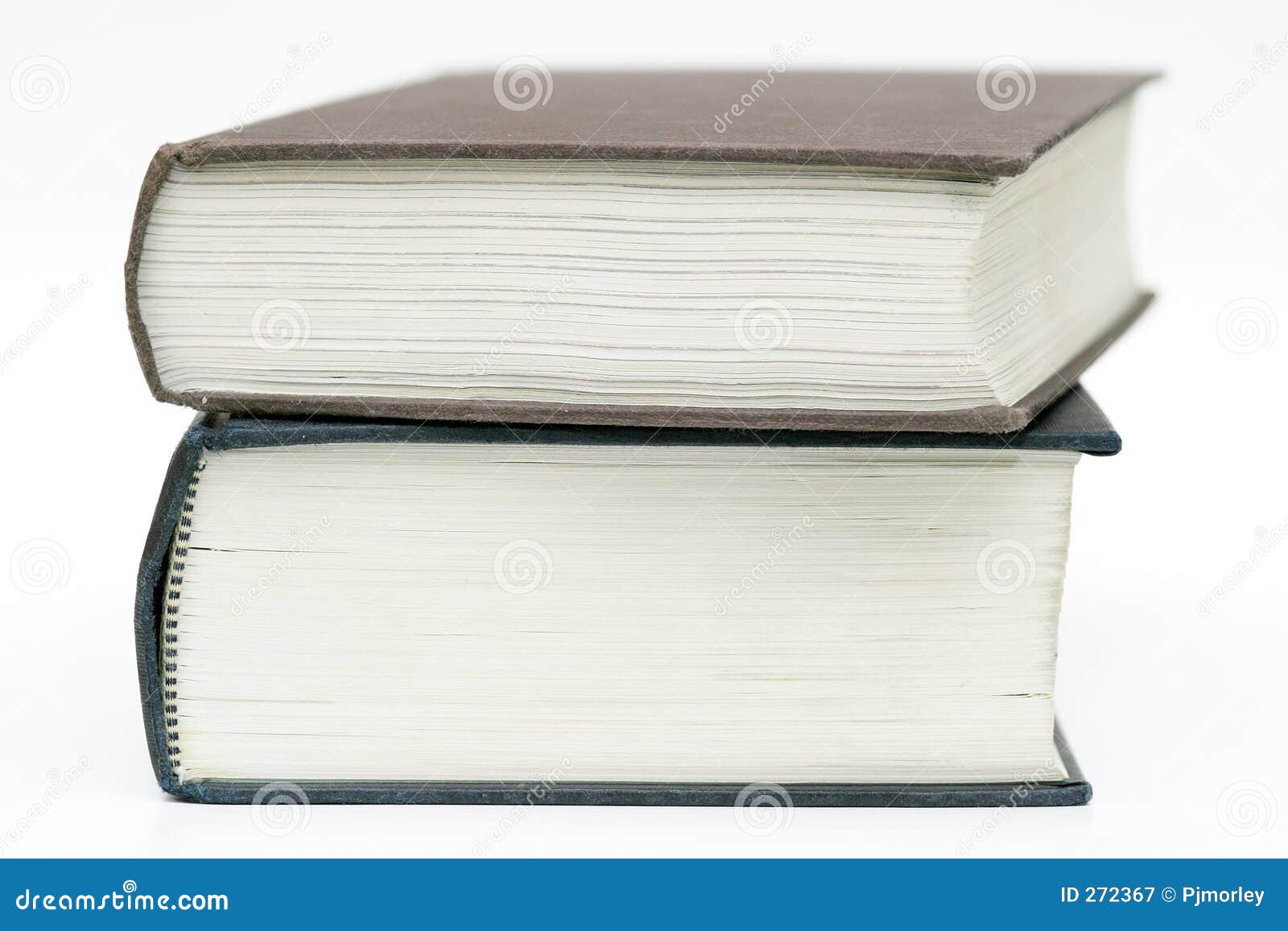 Two Books Stacked stock image. Image of isolated, flat - 272367