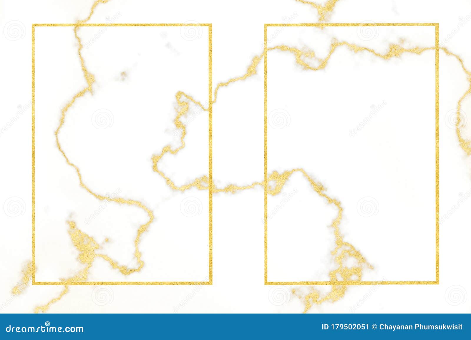 Two Border Gold Mineral White Marble Pattern and Luxury Interior Wall ...