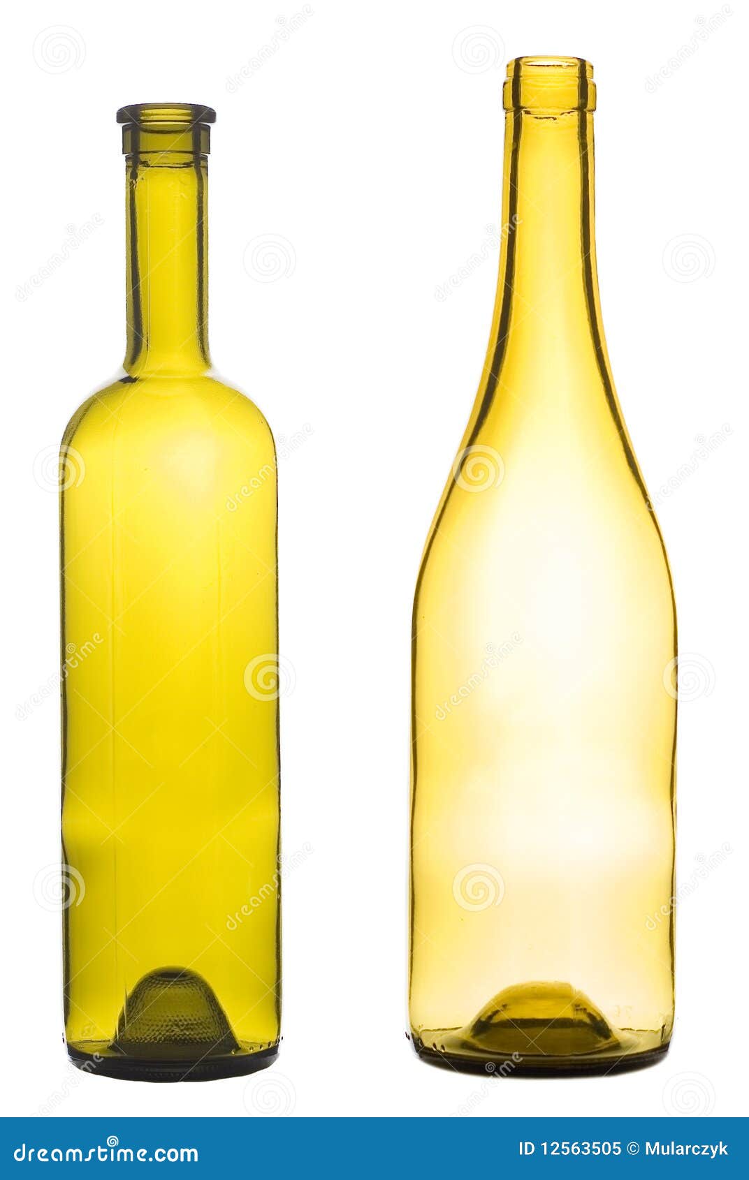 Two bottles stock image. Image of glass, white, sweet - 12563505