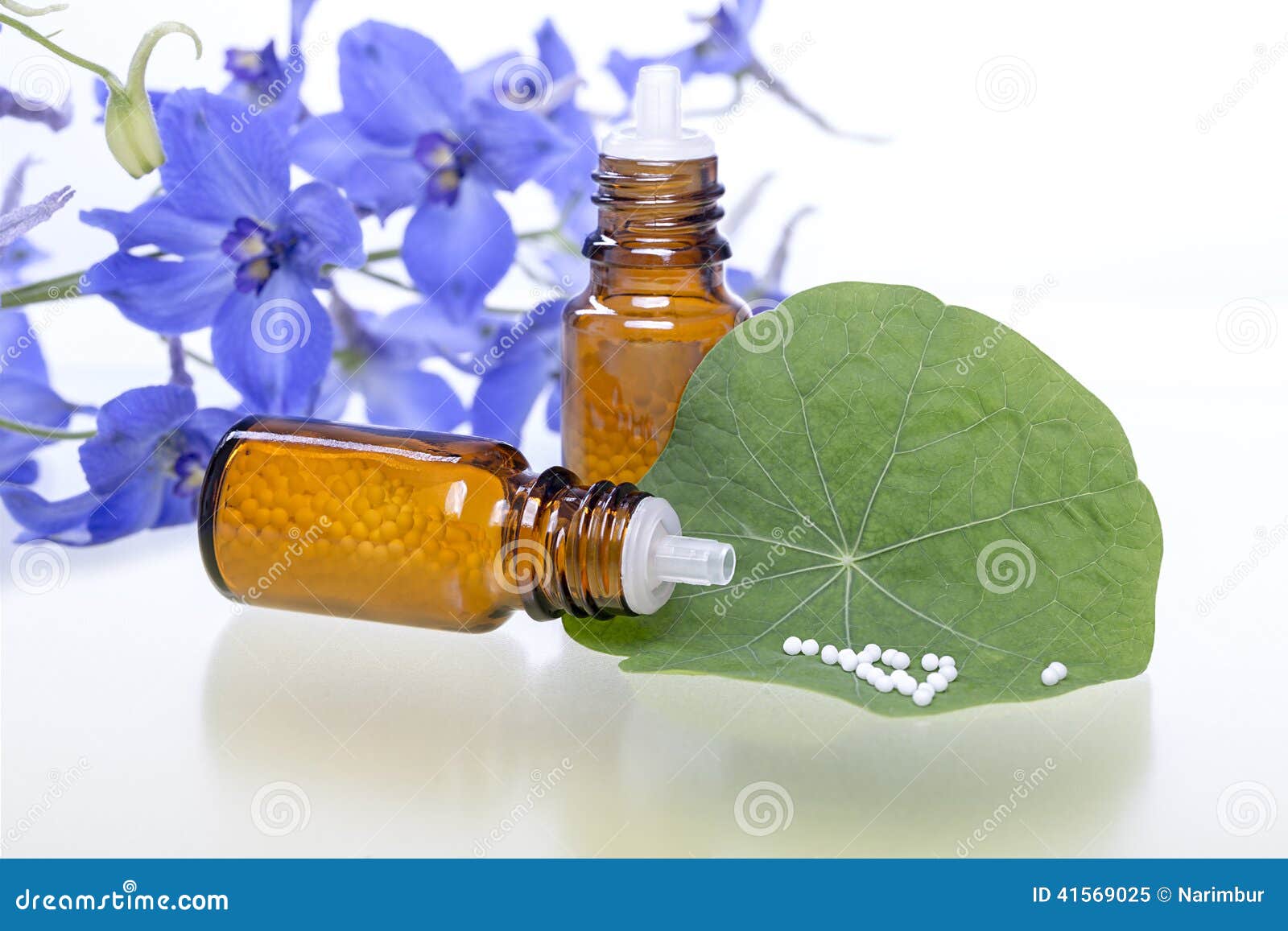 Two Bottles with Homeopathy Globules Stock Image - Image of medicament ...