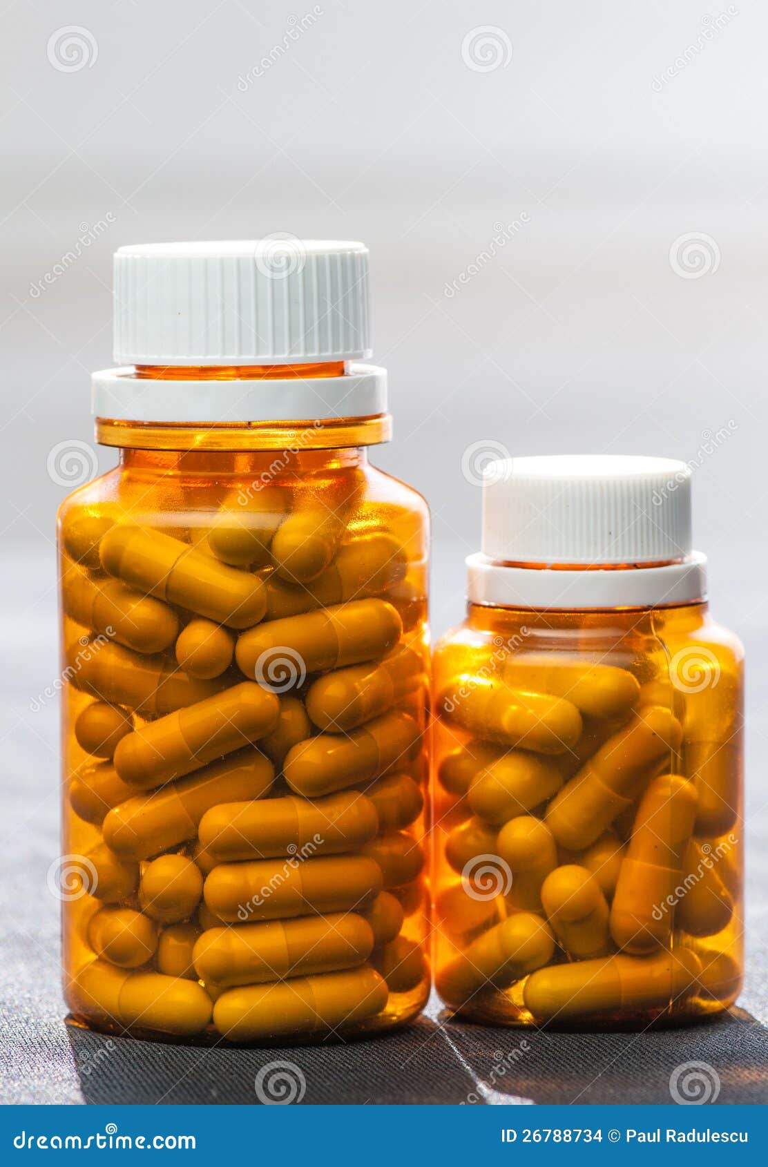 Two Bottles of Medicine Pills Stock Photo - Image of healthy ...