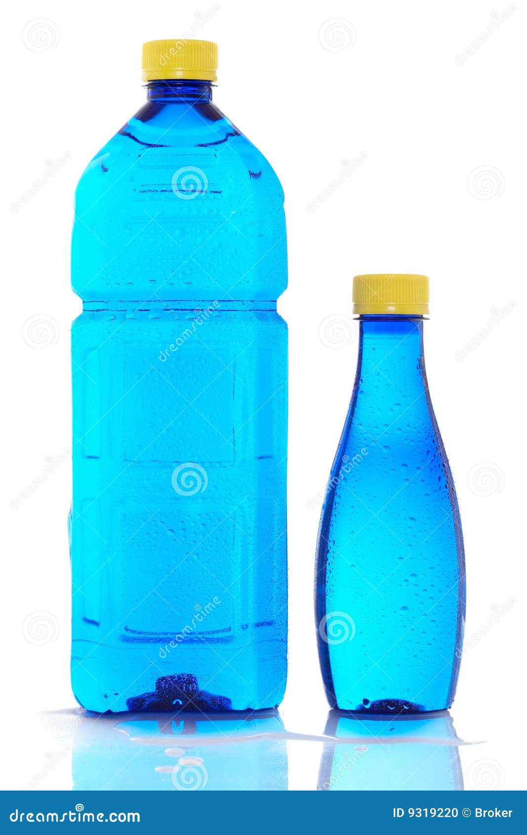 Two Bottles of Mineral Water Stock Photo - Image of bottled, drink: 9319220
