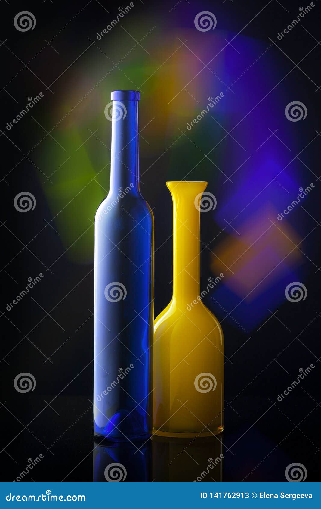 Two bottles stock image. Image of party, beverage, long - 141762913