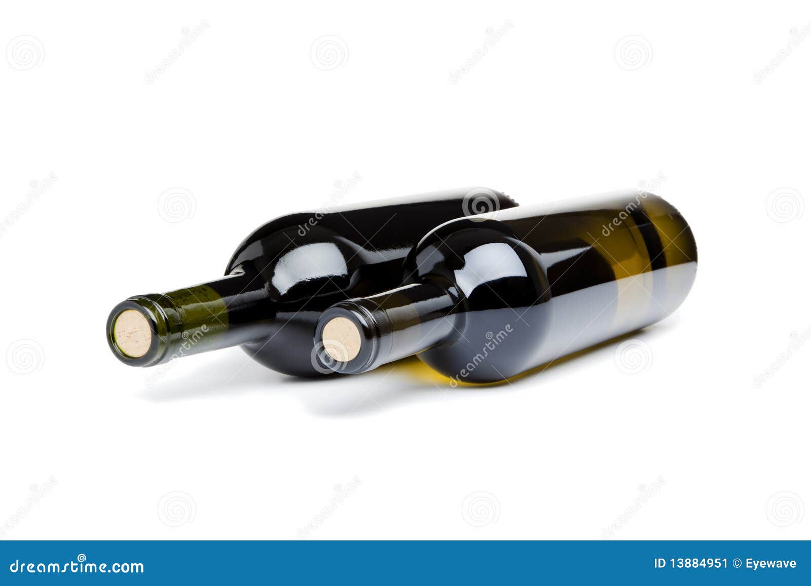 Two bottles of wine stock image. Image of white, bottles - 13884951