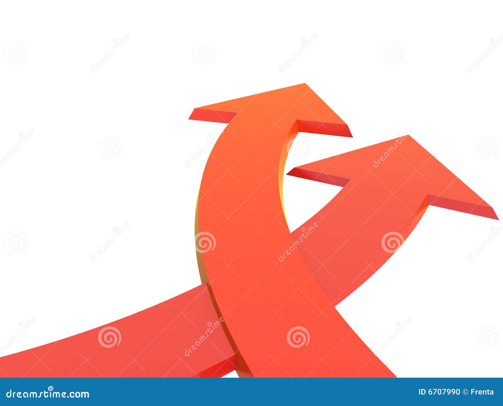 Two bound arrows stock illustration. Illustration of abutment - 6707990