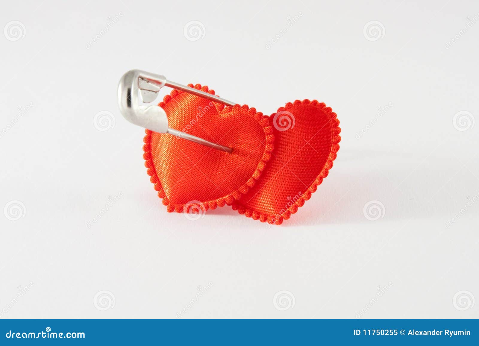 Two bound hearts stock image. Image of shape, shiny, symbol - 11750255