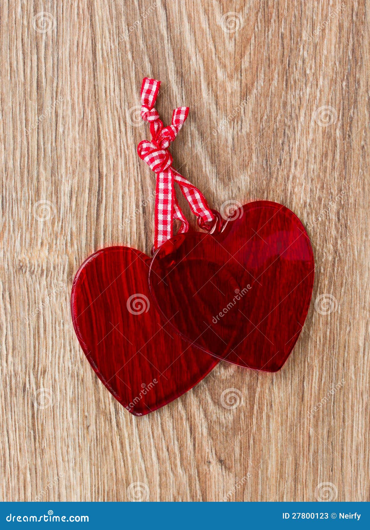 Two bound hearts stock image. Image of color, objects - 27800123