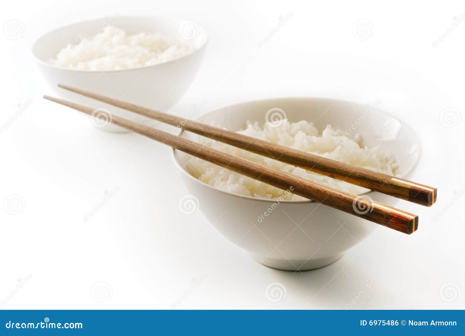 Two bowls of rice stock photo. Image of lifestyle, basic - 6975486