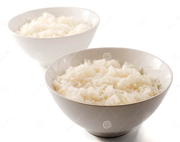 Two bowls of rice stock image. Image of japan, grain, nature - 6975825