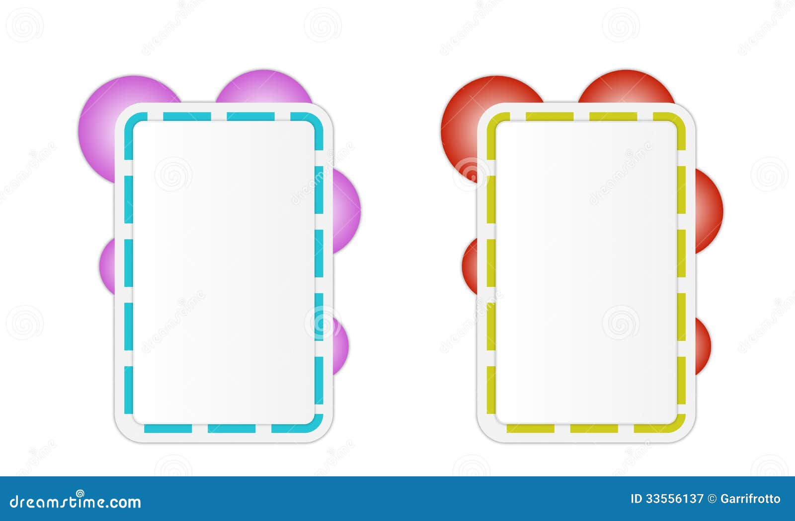 Two box for text stock vector. Illustration of concept - 33556137