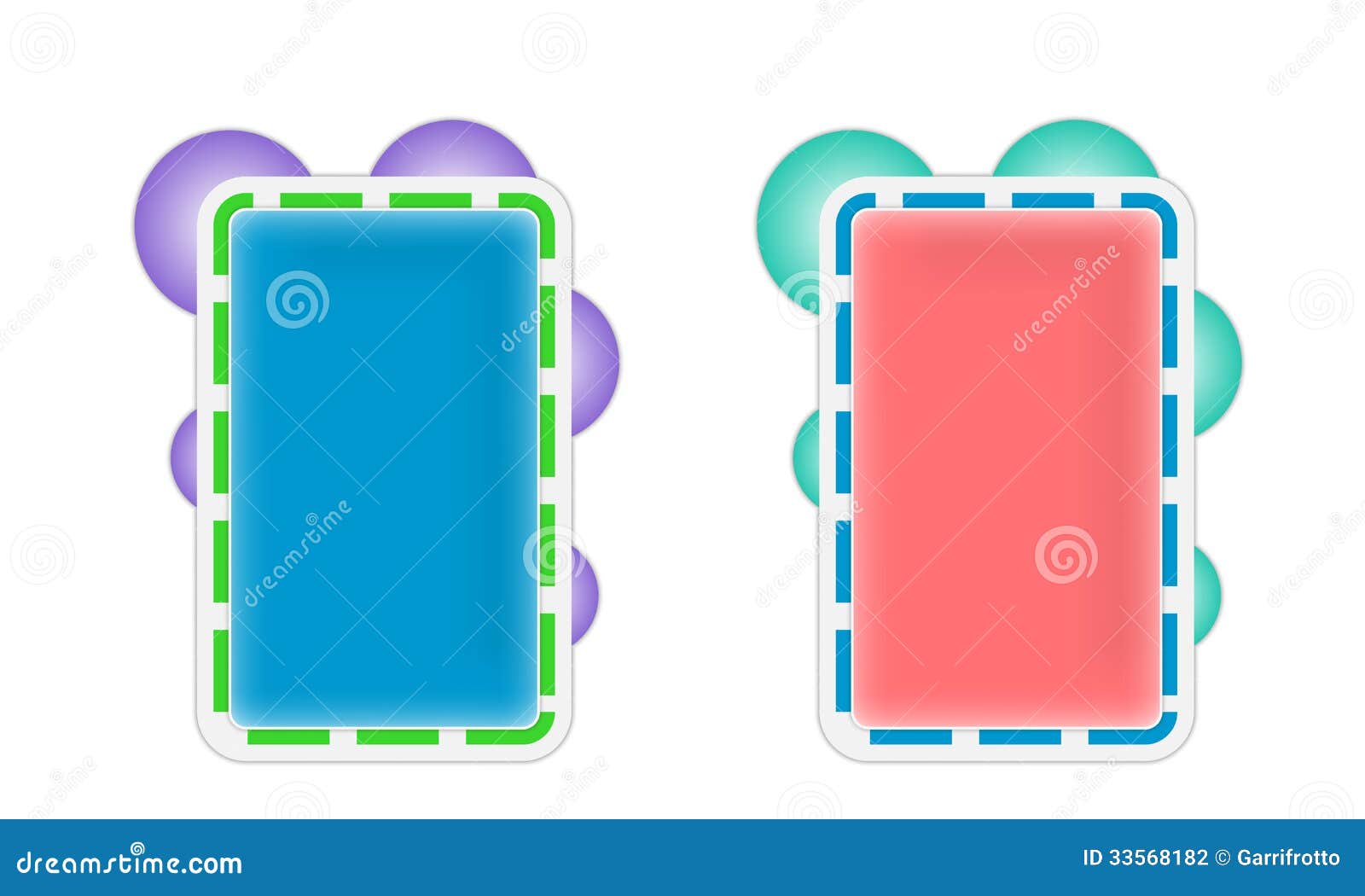 Two box for text stock vector. Illustration of message - 33568182