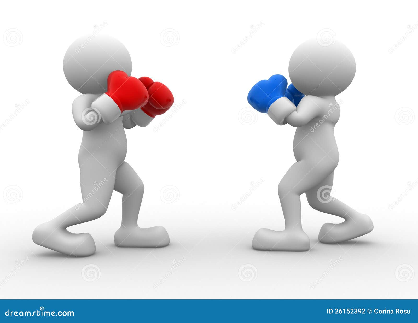Two boxers stock illustration. Illustration of boxing - 26152392