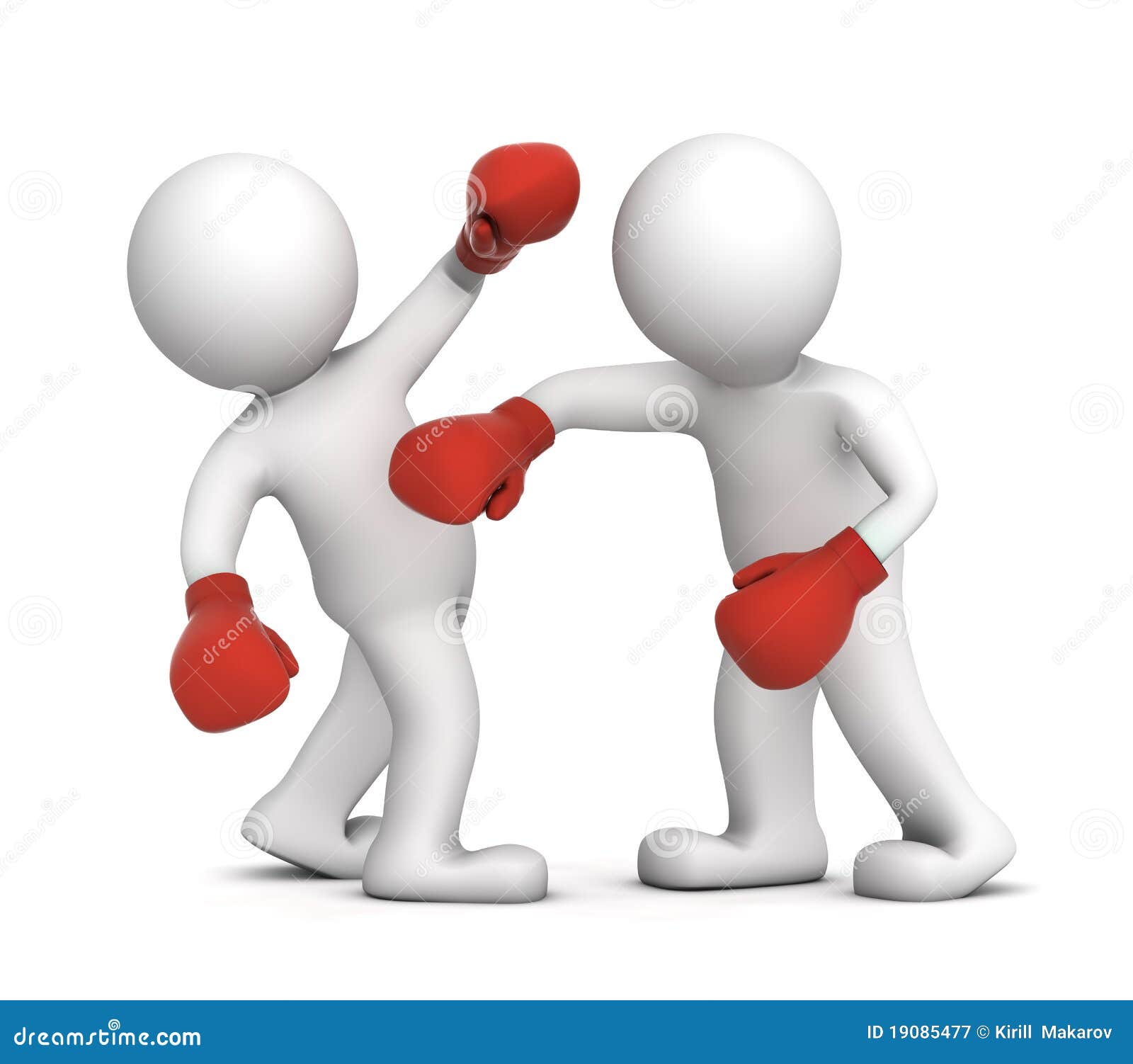 Cartoon Boxing Match