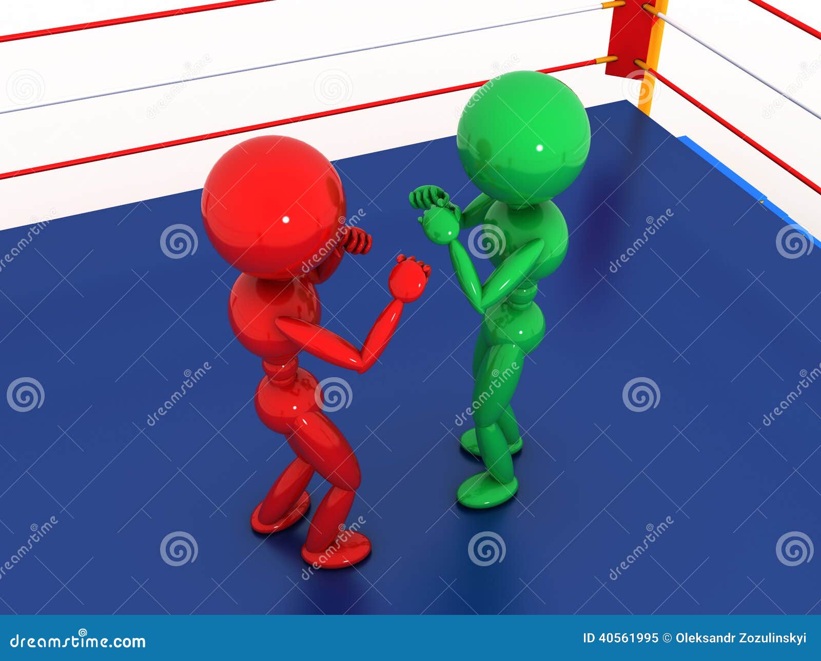 Two Muscular Boxers Face Off In An Intense Match Under Bright Arena ...