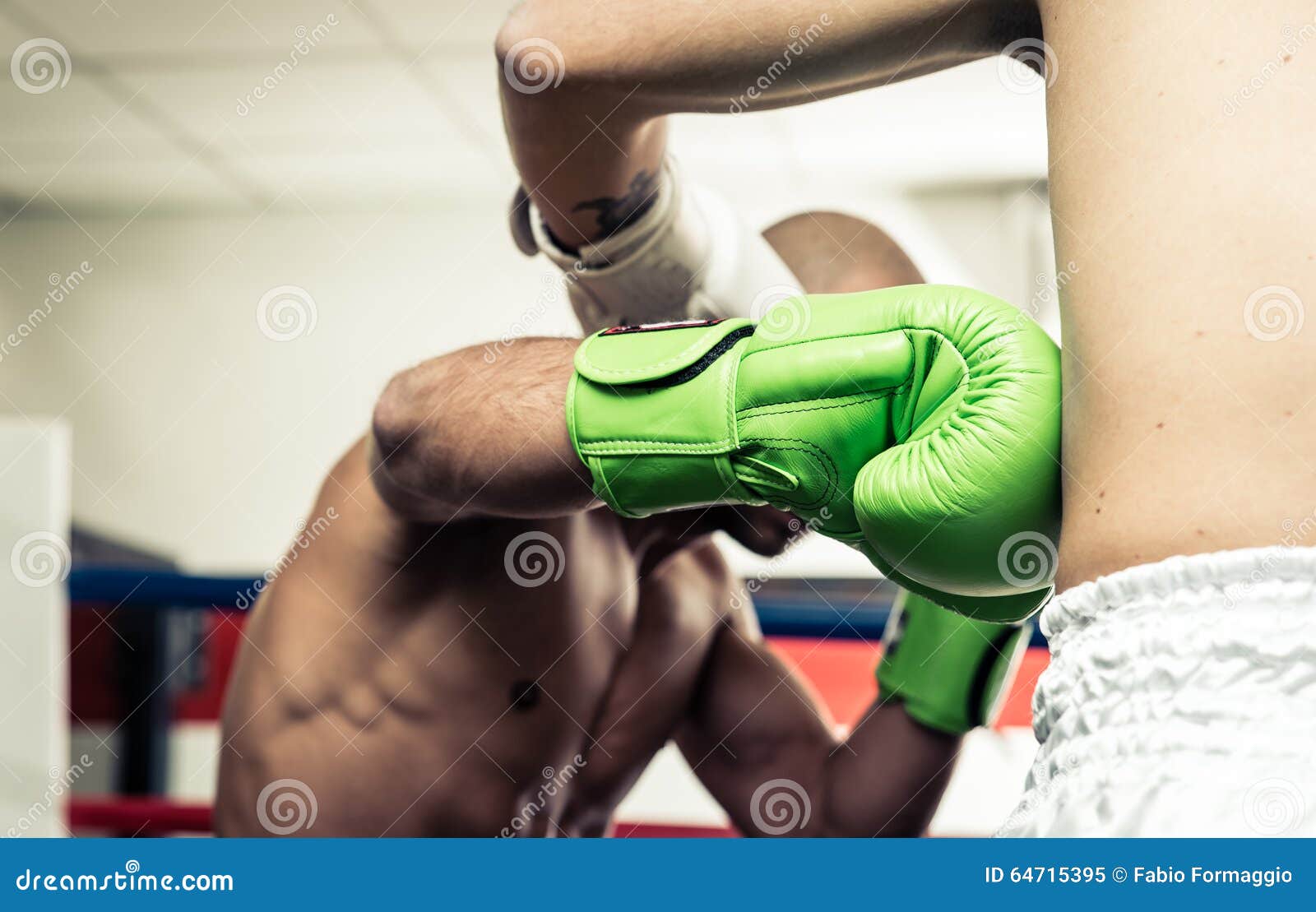 Two Boxers Facing on the Ring Stock Image - Image of arts, fighting ...