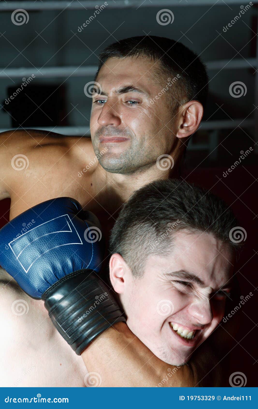 Two boxers on a ring stock image. Image of adult, equipment - 19753329
