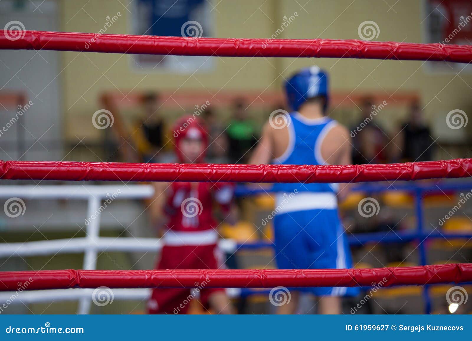 Two boxers on the ring stock image. Image of background - 61959627