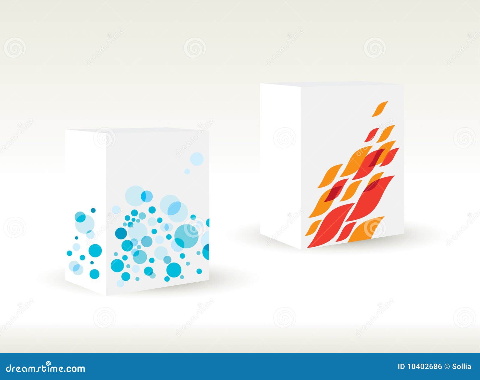 Two boxes stock vector. Illustration of creativity, isolated - 10402686